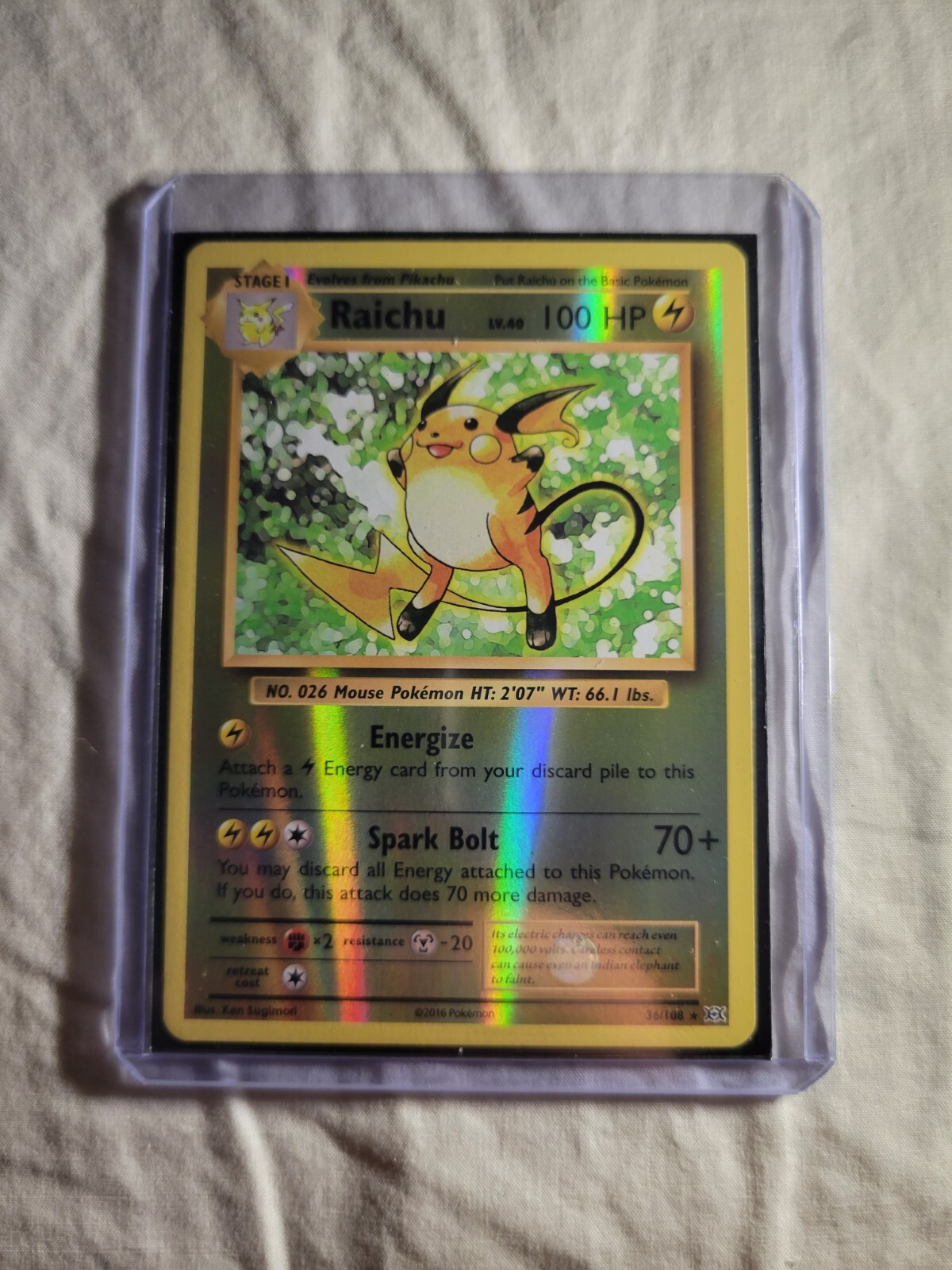 Raichu 36/108 Pokemon Evolutions Reverse (W/Bonus gift) | eBay