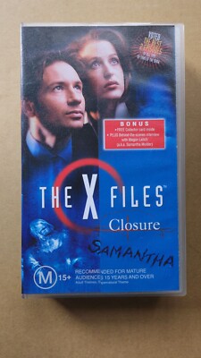 THE X FILES CLOSURE - David Duchovny Gillian Anderson - VHS Video ...