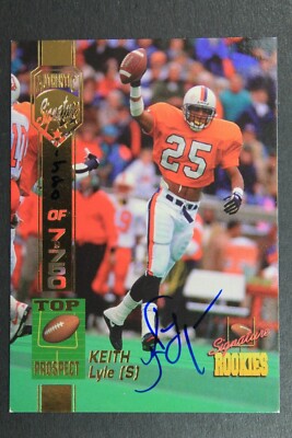 Keith Lyle Signed 1994 Top Prospect Rookies Certified Autograph Card ...