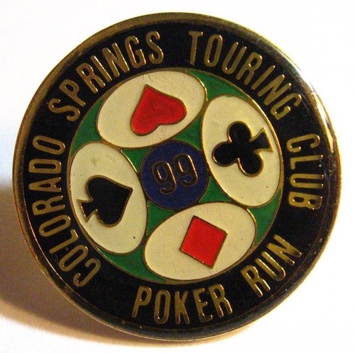 Colorado Springs Touring Club Lapel Pin - Vintage 1999 Motorcycle Poker ...