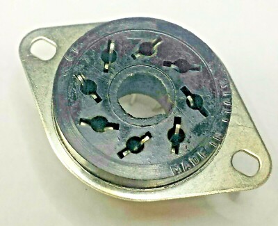 8 Pin-Octal Socket for 6L6, 6V6, 5AR4, 5U4, 5Y3, EL34, 6550, KT88, 6SN7 ...