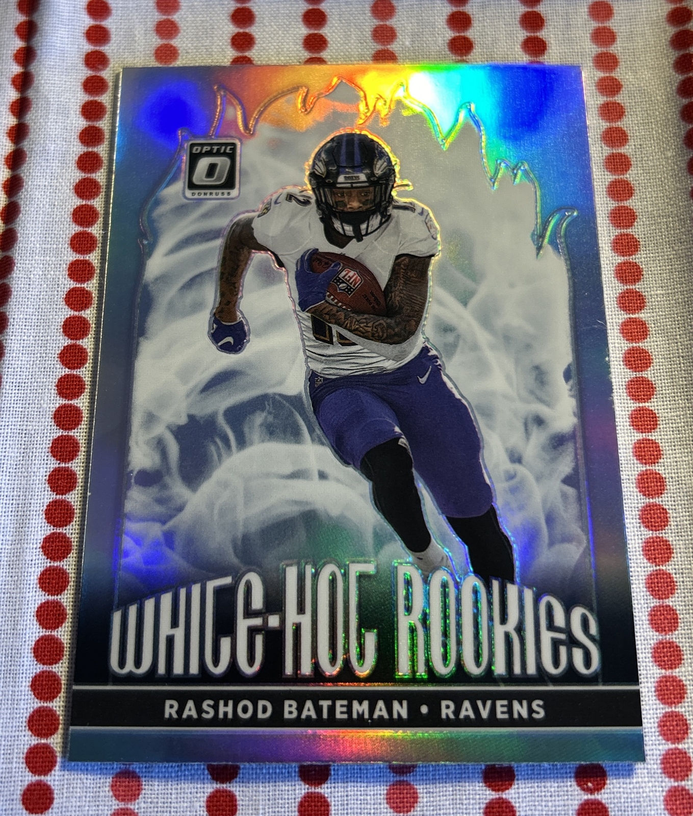 2021 Donruss Optic White-Hot Rookies Silver Prizm Rashod Bateman Ravens ...