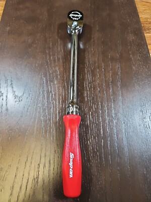 *NEW* Snap On 3/8" FHLD80A CLASSIC RED Long Handle Ratchet FREE ...