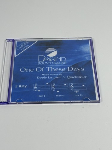 Daywind Soundtracks Accompaniment CD - Gospel “One Of These Days ...