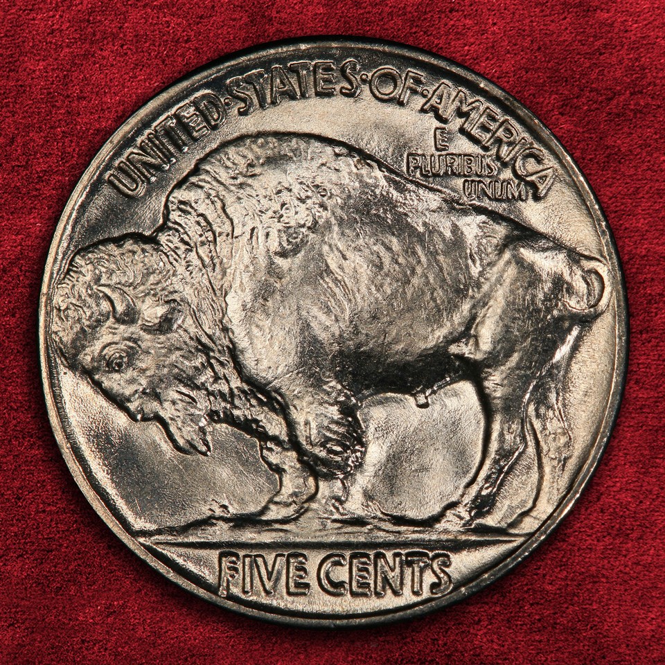 1937-P BUFFALO FIVE CENTS, PCGS MS67, BETTER COIN!!! AMAZING LUSTER ...