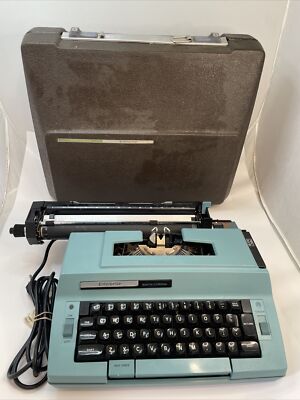 Vintage Smith Corona Corsair Manual Typewriter, Aqua Blue, In Case ...