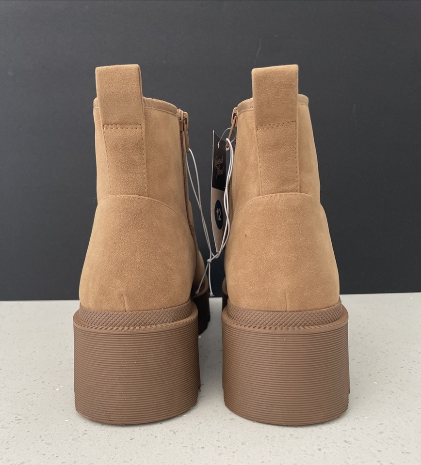Universal Thread Women's Rowland Winter Boots Sz 12 Tan Faux Suede NWT ...