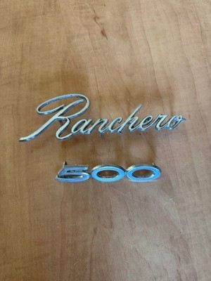 Ford Ranchero 500 Fender Emblem Ornament Script OE (from a 1976) | eBay