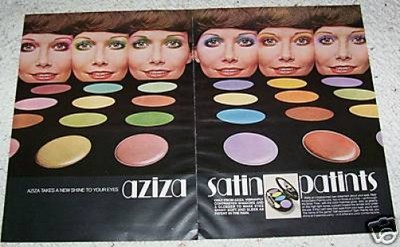 1971 ad page - Aziza cosmetics makeup Prince Matchabelli SEXY GIRL eyes ...