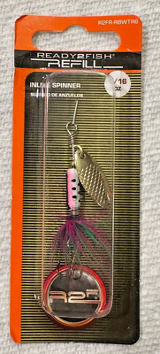 R2F, Ready 2 Fish, Inline Spinner, 1/16 oz RBWTR6 High Flash Hi Visible ...