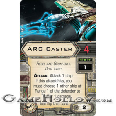 Star Wars Miniatures X-Wing Upgrade Card ARC CASTER Cannon | eBay