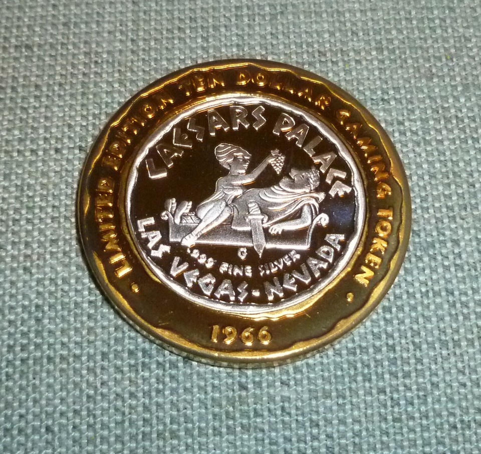 1966 Caesars Palace .999 Silver - Winged Victory - Gaming Token | eBay