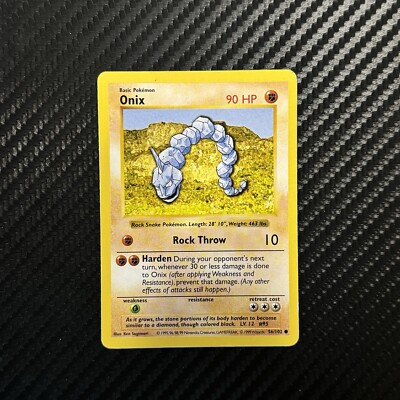 Onix - Base Set - 56/102 - Pokemon TCG - shadowless/shadow - Common | eBay