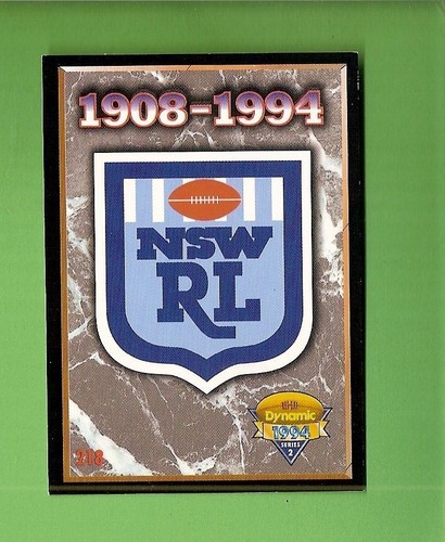 1994 Series 2 RUGBY LEAGUE CARD #218 NSWRL & ARL | eBay Australia