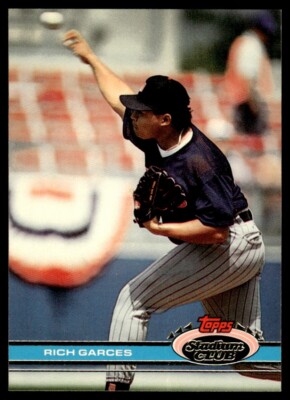 1991 Topps Stadium Club #370 Rich Garces Rookie Minnesota Twins | eBay