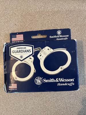 Smith & Wesson S&W Nickel Handcuffs 2 Keys Model 100 815778010027| eBay
