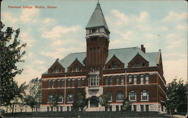 Wichita,KS View of Fairmount College Sedgwick County Kansas Postcard ...