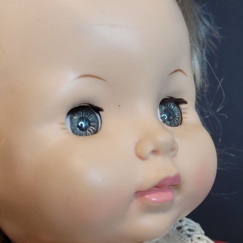 Vintage Effanbee Sweetie Pie Doll 1969 Red Velvet Dress Broken Foot ...