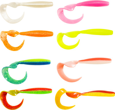 Z-Man DoormatadorZ 6 inch Scented Curly Tail Grubs 3pk Flounder, Fluke ...