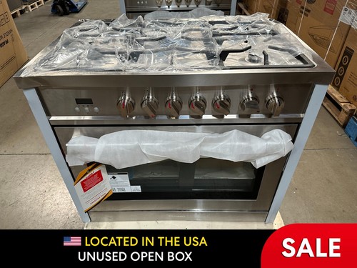 36 in. 220/240 V Dual Fuel Range 5 Burners (OPEN BOX, COSMETIC ...