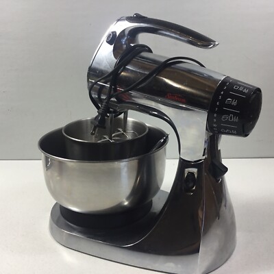 Vintage Chrome Sunbeam Mixmaster 12 Speed Stand Mixer 100-86659 ...