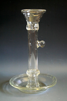 18TH CENTURY GLASS CANDLESTICK | eBay