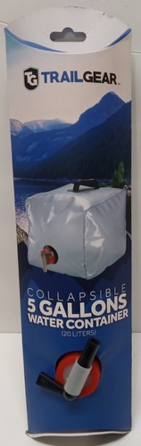 TRAIL GEAR Collapsible 5 Gallons Water Container w/ Spout & Carry ...