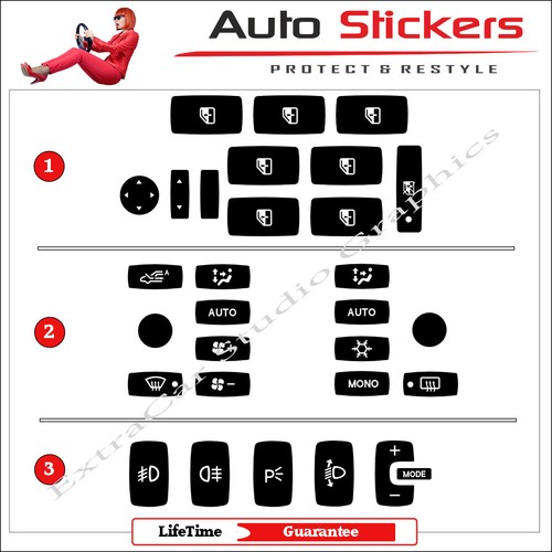 fits Fiat Croma Stickers Decals Windows+Clima+Fog Light Repair Worn ...