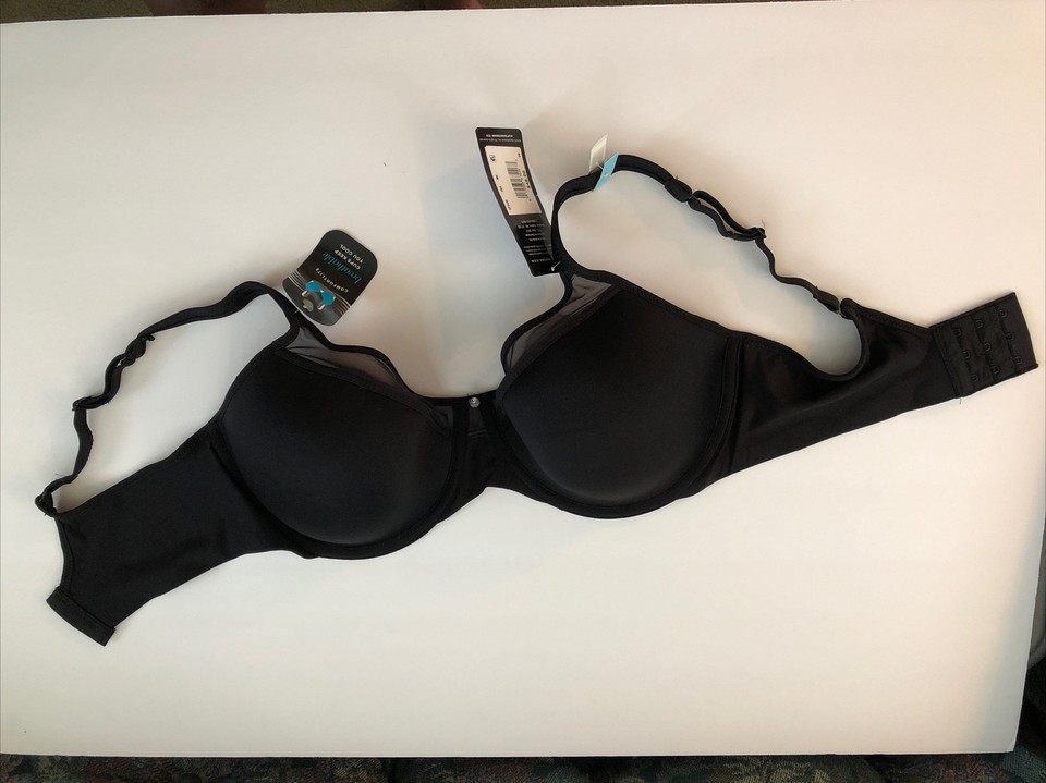 NWT BALI SMOOTHING Black Underwire Bra (38C) Style DF3439 | eBay