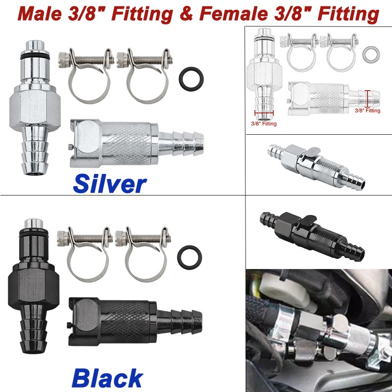 5/16" Gas Tank Fuel Line Hose Quick Disconnect Coupling Fitting Kit For ...