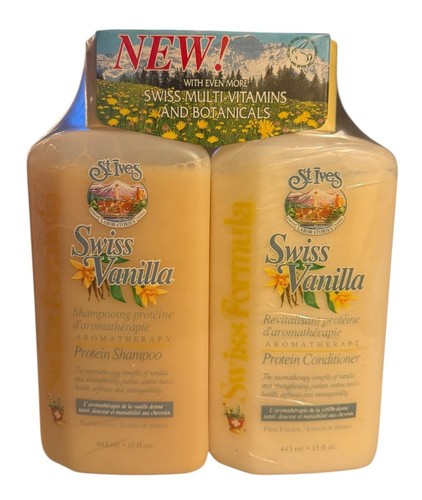 Vintage 1988 St. Ives Swiss Formula 15 Oz Protein Shampoo Conditioner ...