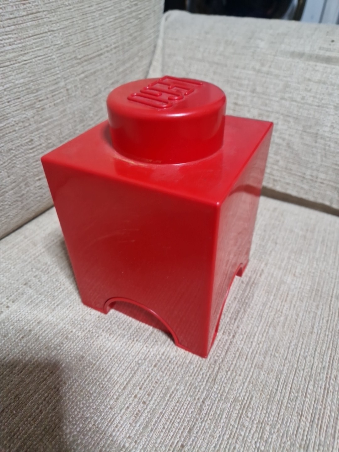 LEGO Storage Box Single Stud Red Brick 18cm Tall Official LEGO | eBay UK