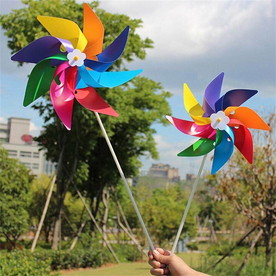 Windmill Wonderful Decoration Colorful Windmill Garden Décor Lovely ...