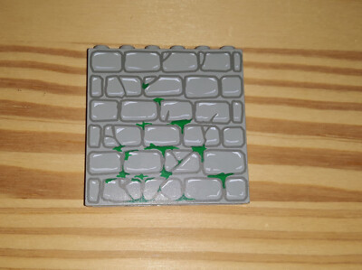 LEGO OldGray Brick with Stone and Moss Pattern 3754px3 / set 4707 ...