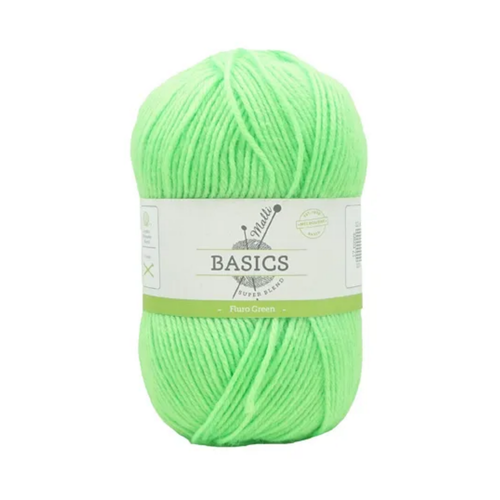 10 x FLURO GREEN ACRYLIC YARN 100g | Knitting and Crochet Yarns Starter ...
