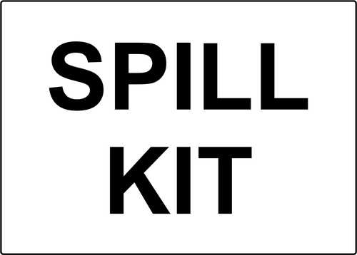 SPILL KIT | Laminated Vinyl Decal Sticker Label | eBay