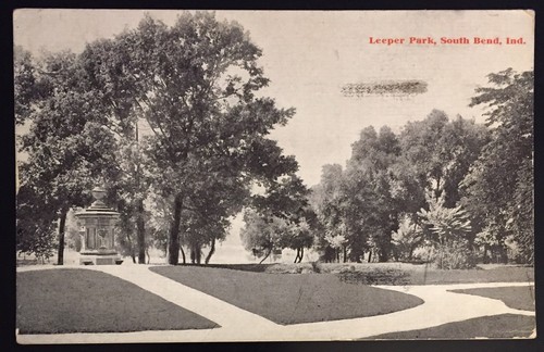 Leeper Park South Bend Indiana USA 1909 Postcard | eBay
