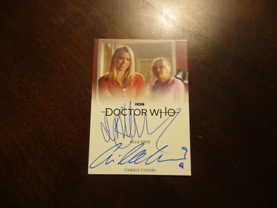 Doctor Who Series 1-4: BILLIE PIPER & CAMILLE CODURI Dual Autograph ...