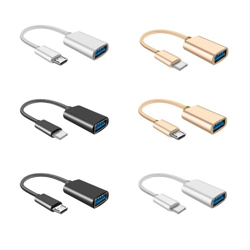 USB to USB 5Pin/Type C Adapter Cable for Smartphones and Tablets ...