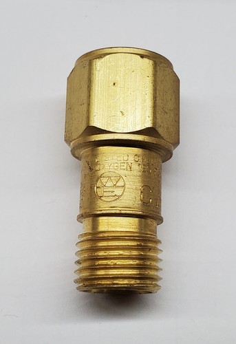 Western Check Valve, CV-7R, Oxygen, Fuel Gas, Torch Model check valve ...