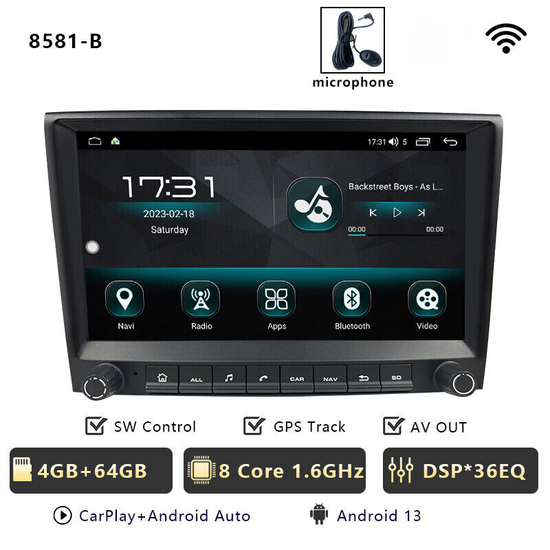 CHSTEK Car Radio Navigation Black for Porsche Cayman 911 987 Boxster ...