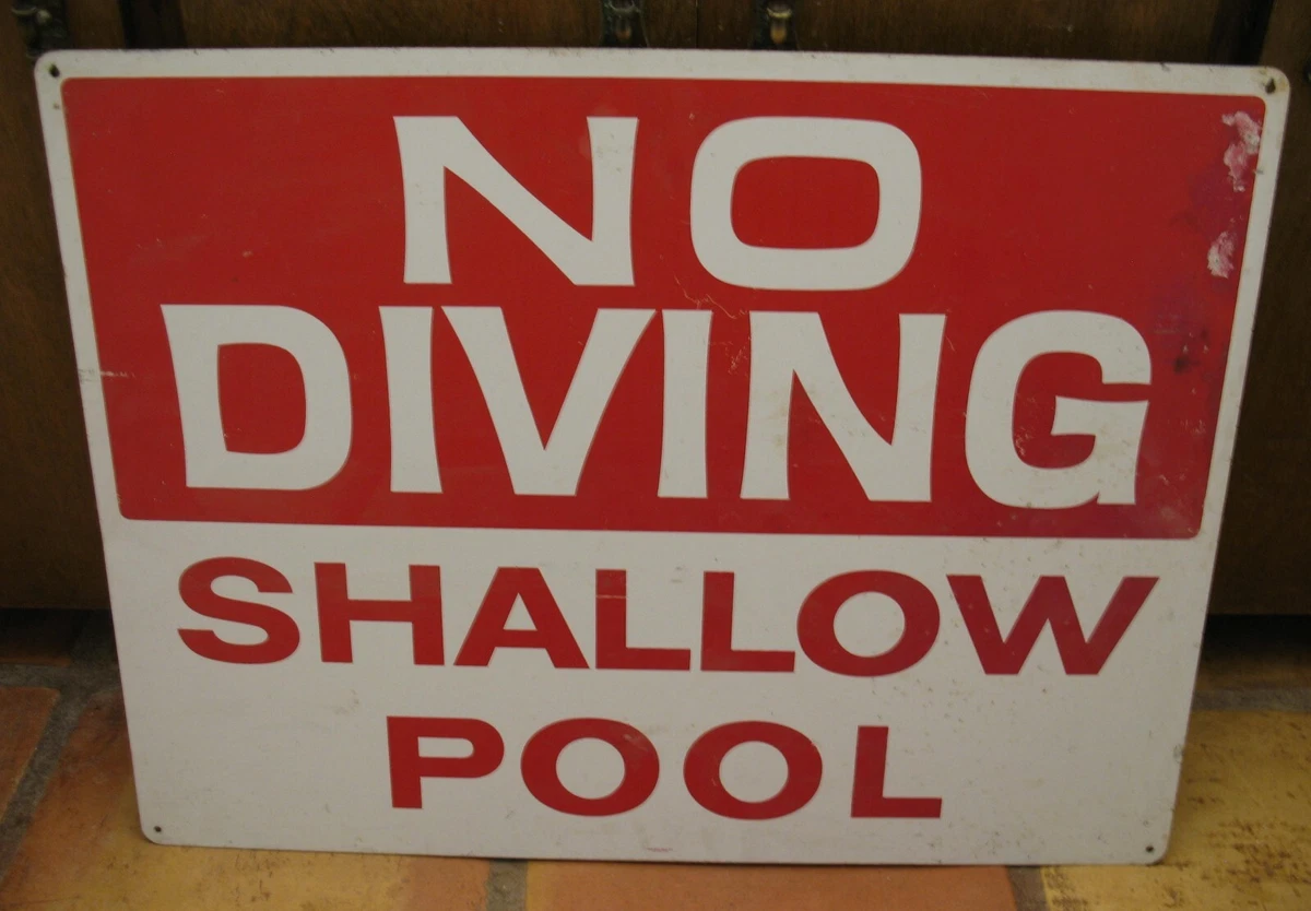 Shallow Pool Sign