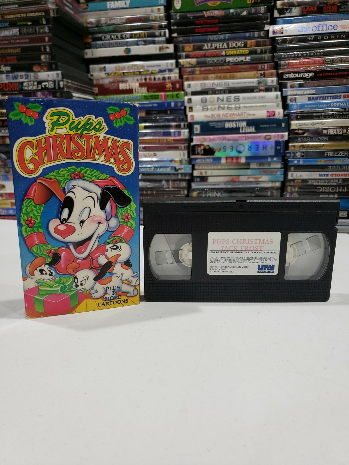 PUPS CHRISTMAS VHS UAV 4 Cartoons VERY GOOD 📼 THE MOVIE KINGDOM 🇺🇸 ...