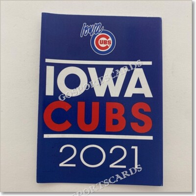 2021 Iowa Cubs Pocket Schedule Chicago Cubs Minor Baseball | eBay