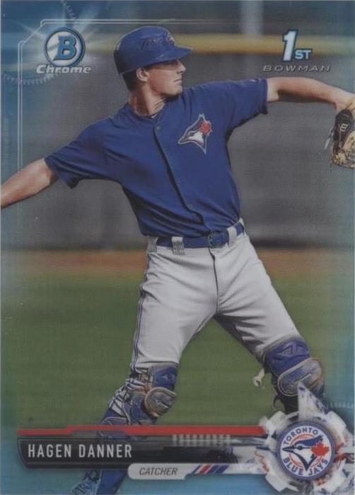 2017 Bowman Draft - Chrome Hagen Danner #BDC-138 Sky Blue Refractor /399 (RC) for sale online | eBay