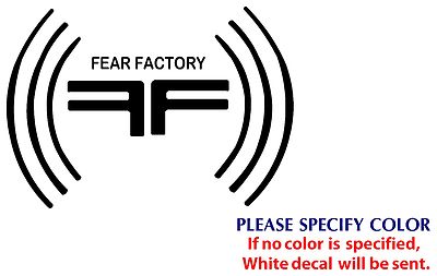 FEAR FACTORY Metal Music Rock Band Funny Vinyl Sticker Decal Car Window ...