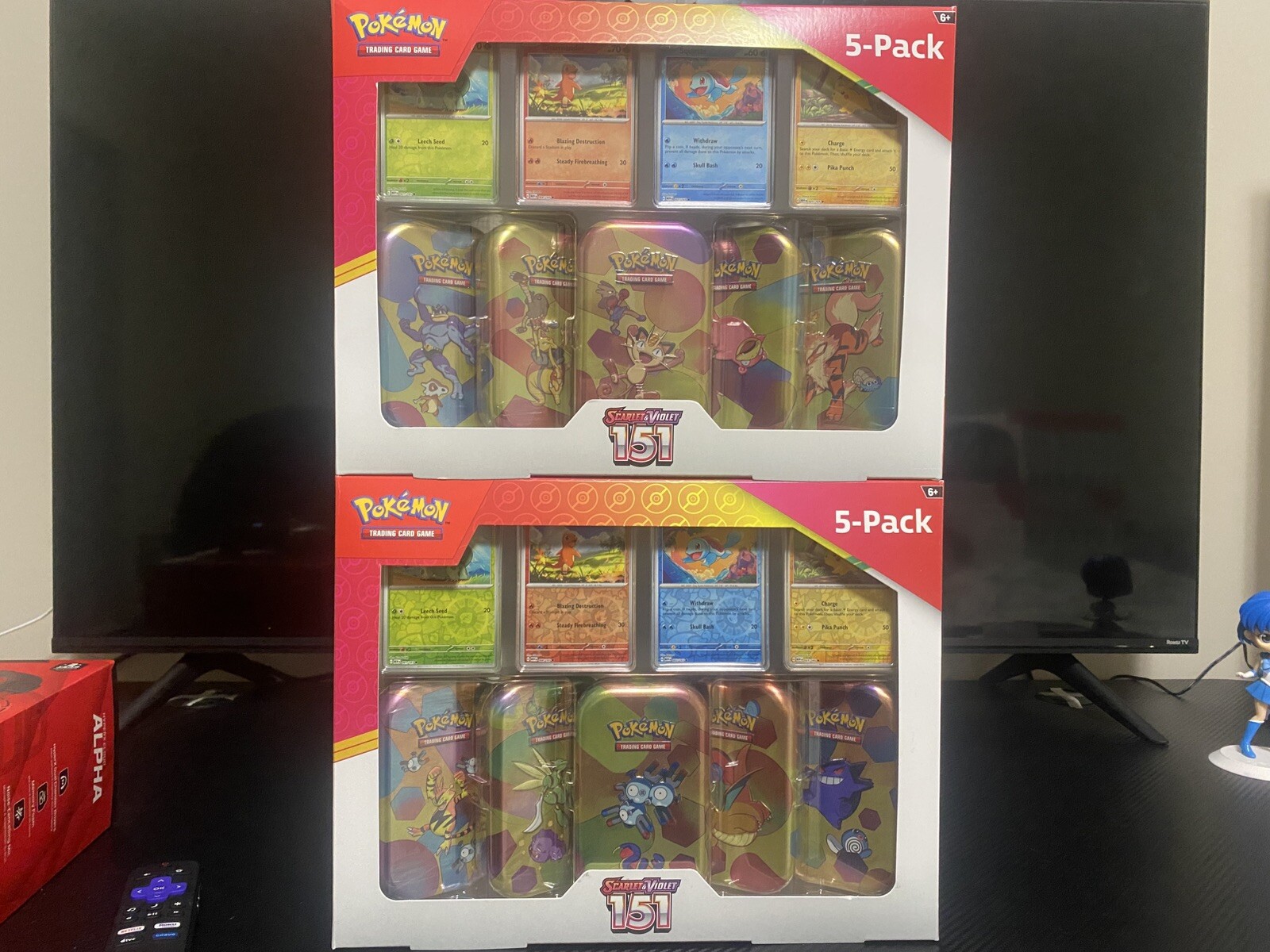 Pokemon Scarlet & Violet - 151 5-pack Mini Tins Costco Bundles (BOTH ...
