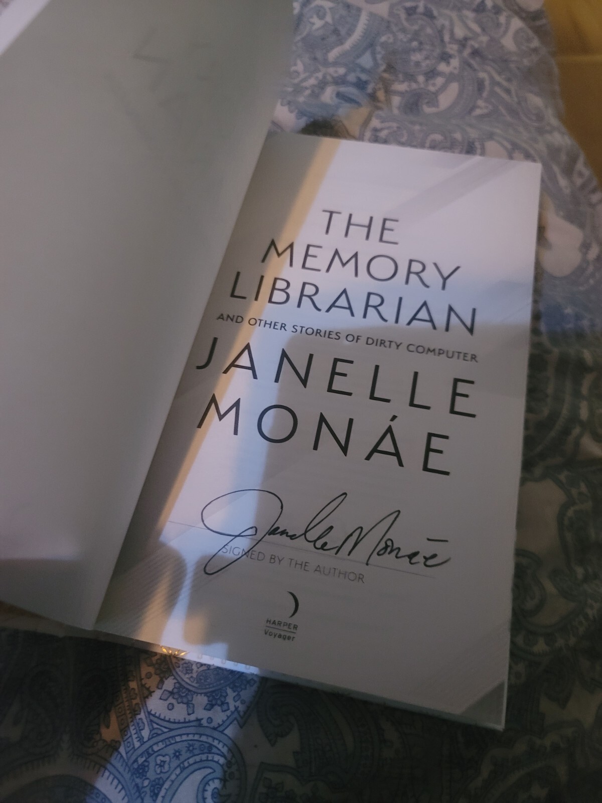 SIGNED by Janelle Monae | THE MEMORY LIBRARIAN | special embossed ...