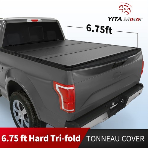 6.75FT Hard Bed Tri-Fold Tonneau Cover for 2017-2024 Ford F250 F350 ...
