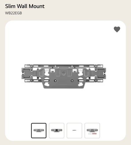 LG OLED Gallery Flush Wall Mount WB22EGB for G3 and G4 Series new in ...